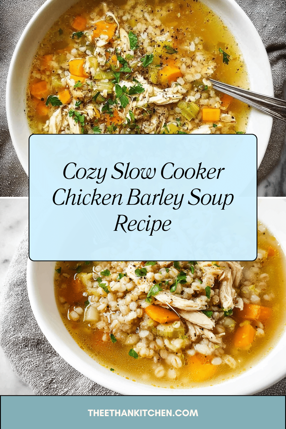 Slow Cooker Chicken Barley Soup Recipe - Comforting & Savory
