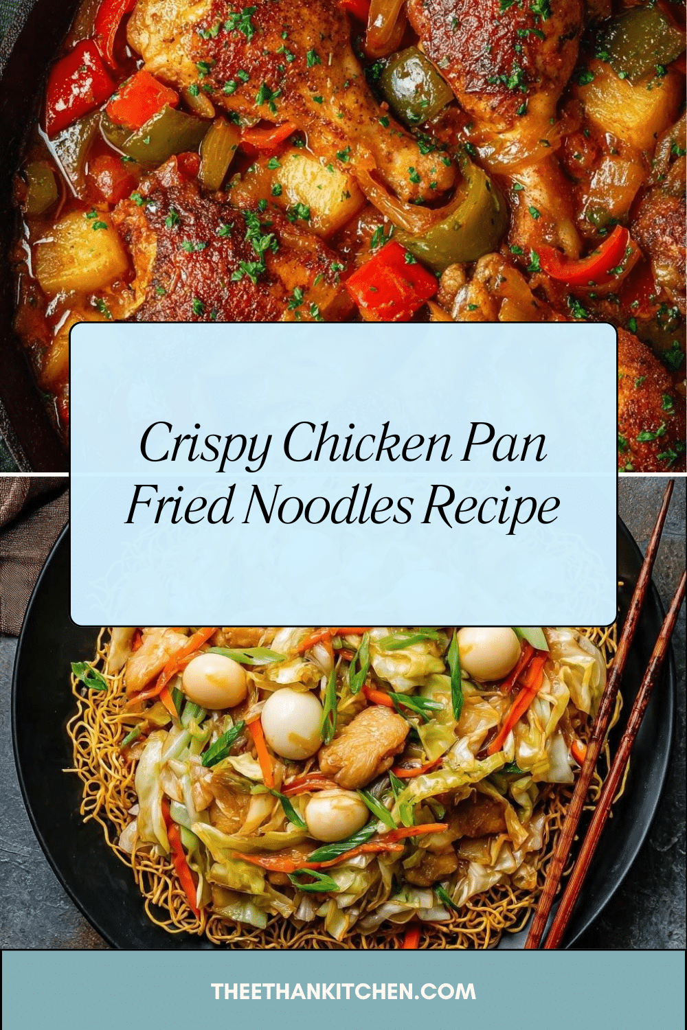 Chicken Pan Fried Noodles Recipe - Crispy & Savory Delight
