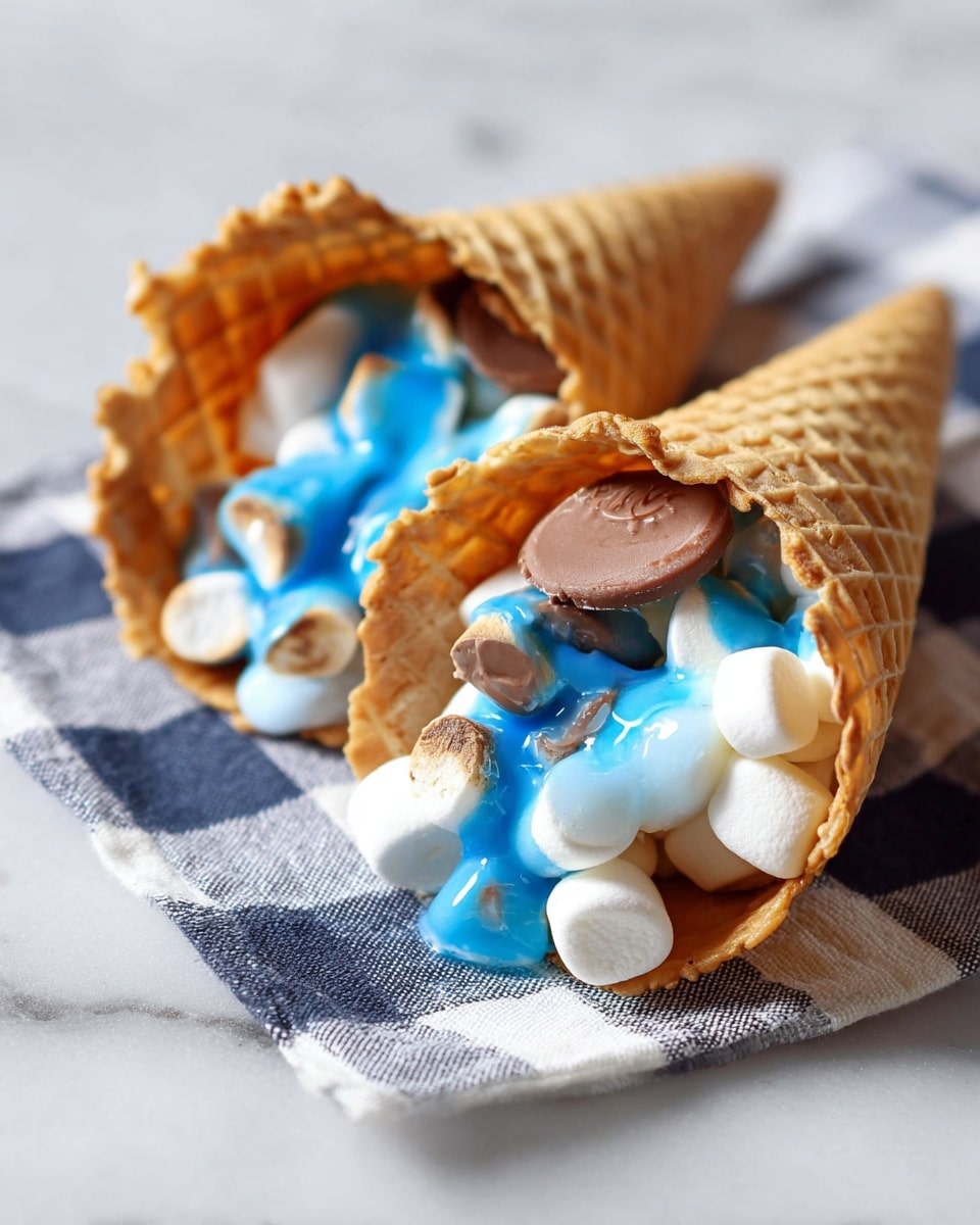 Shark Campfire Cones: Unique & Fun Outdoor Dessert