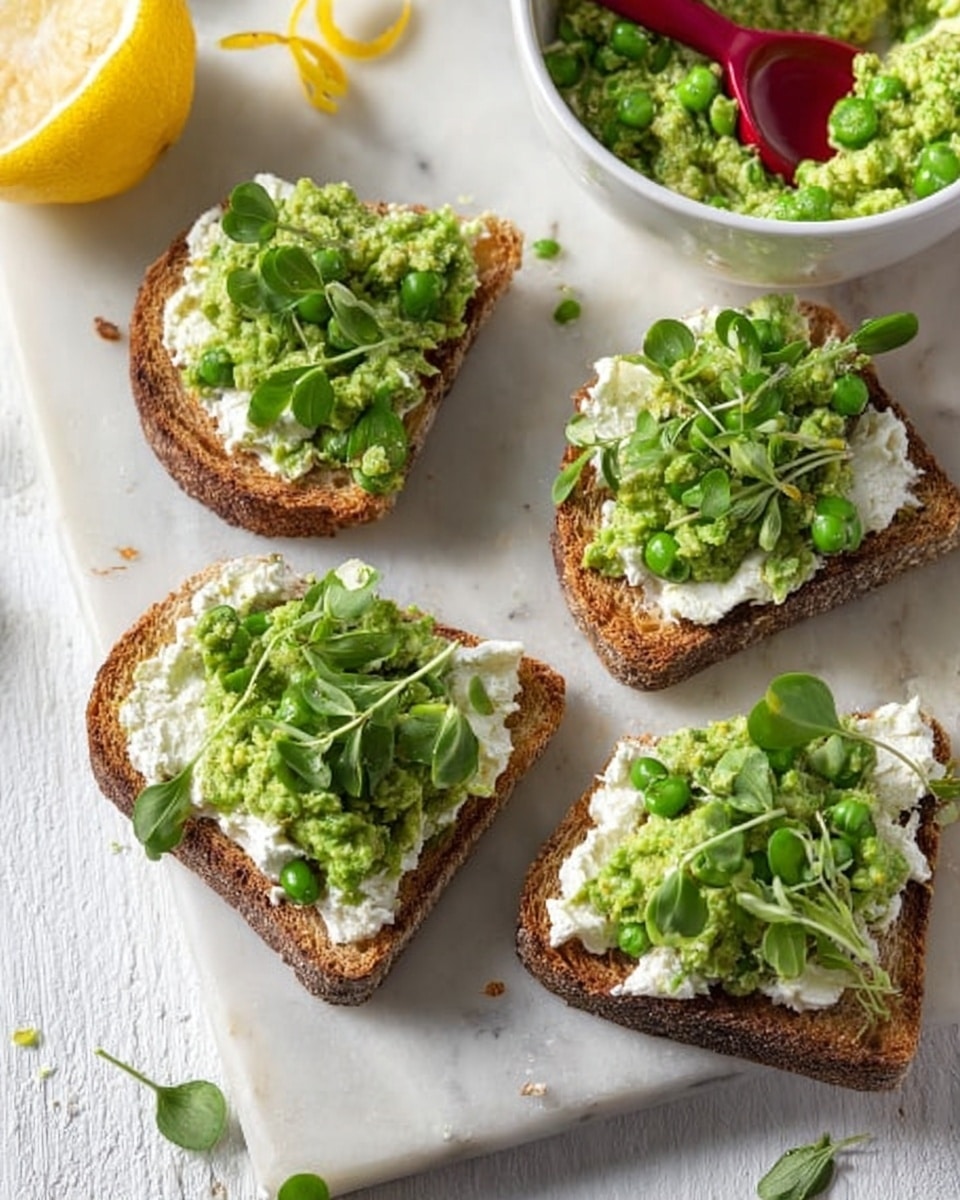 Pea & Broad Bean Hummus with Goat’s Cheese & Sourdough
