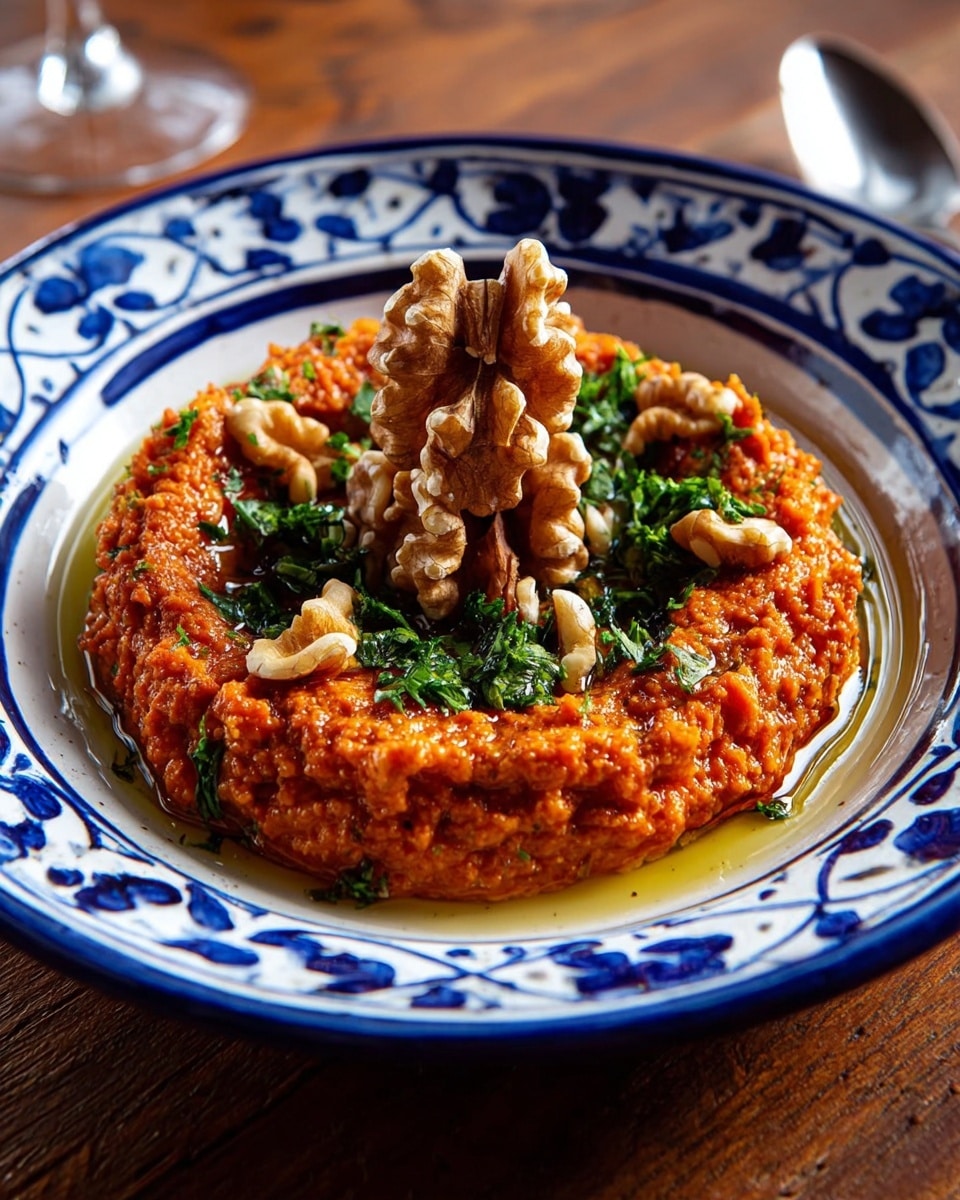 Muhammara Red Pepper & Walnut Dip – Flavorful Middle Eastern Spread