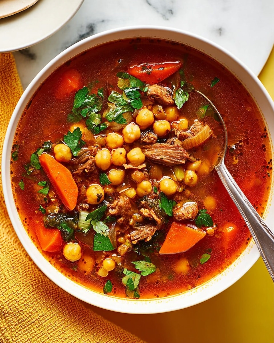 Lamb and Chickpea Soup with Spiced Lentils - Hearty & Flavorful