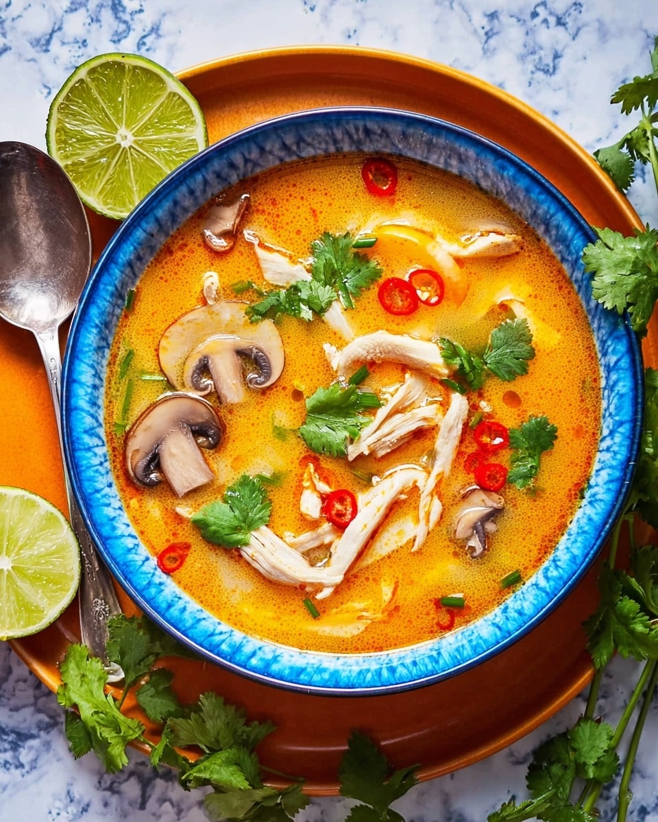 Thai-Inspired Coconut Chicken Soup: Fragrant & Comforting