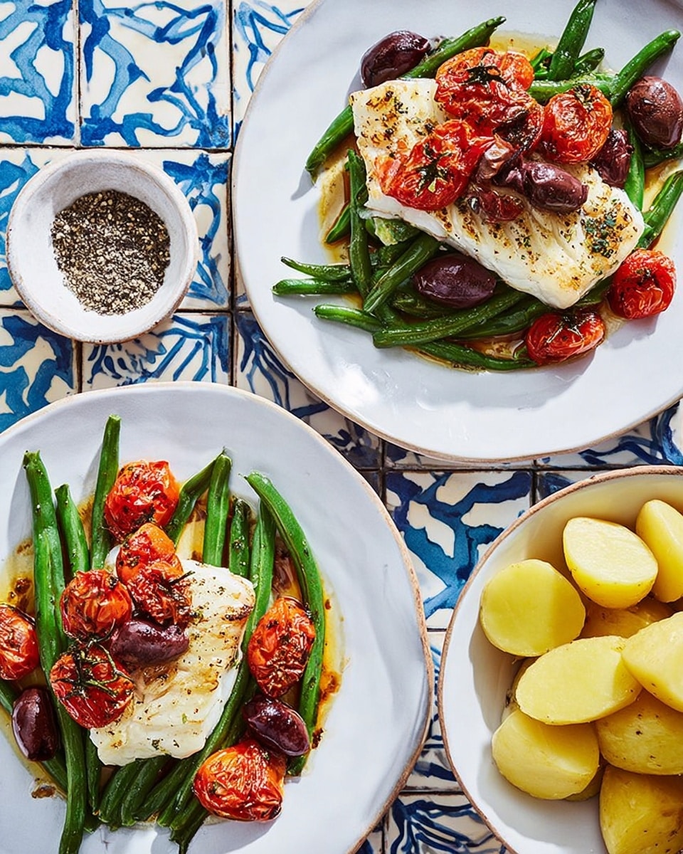 Cod & Cherry Tomato Bake with Basil – Easy Healthy Fish Dinner