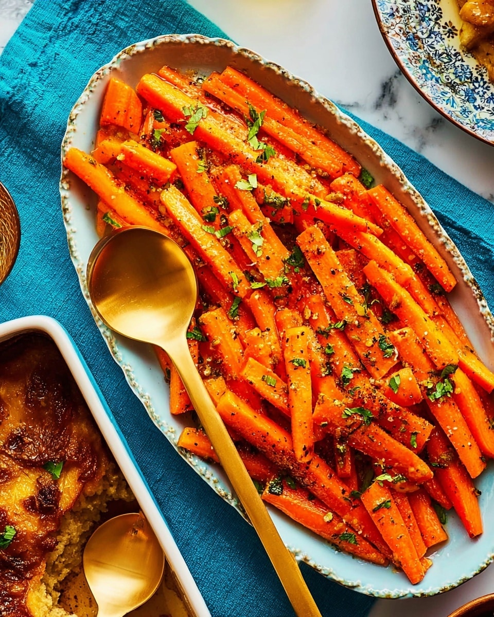 Hot Honey Carrots with Spiced Honey & Coriander