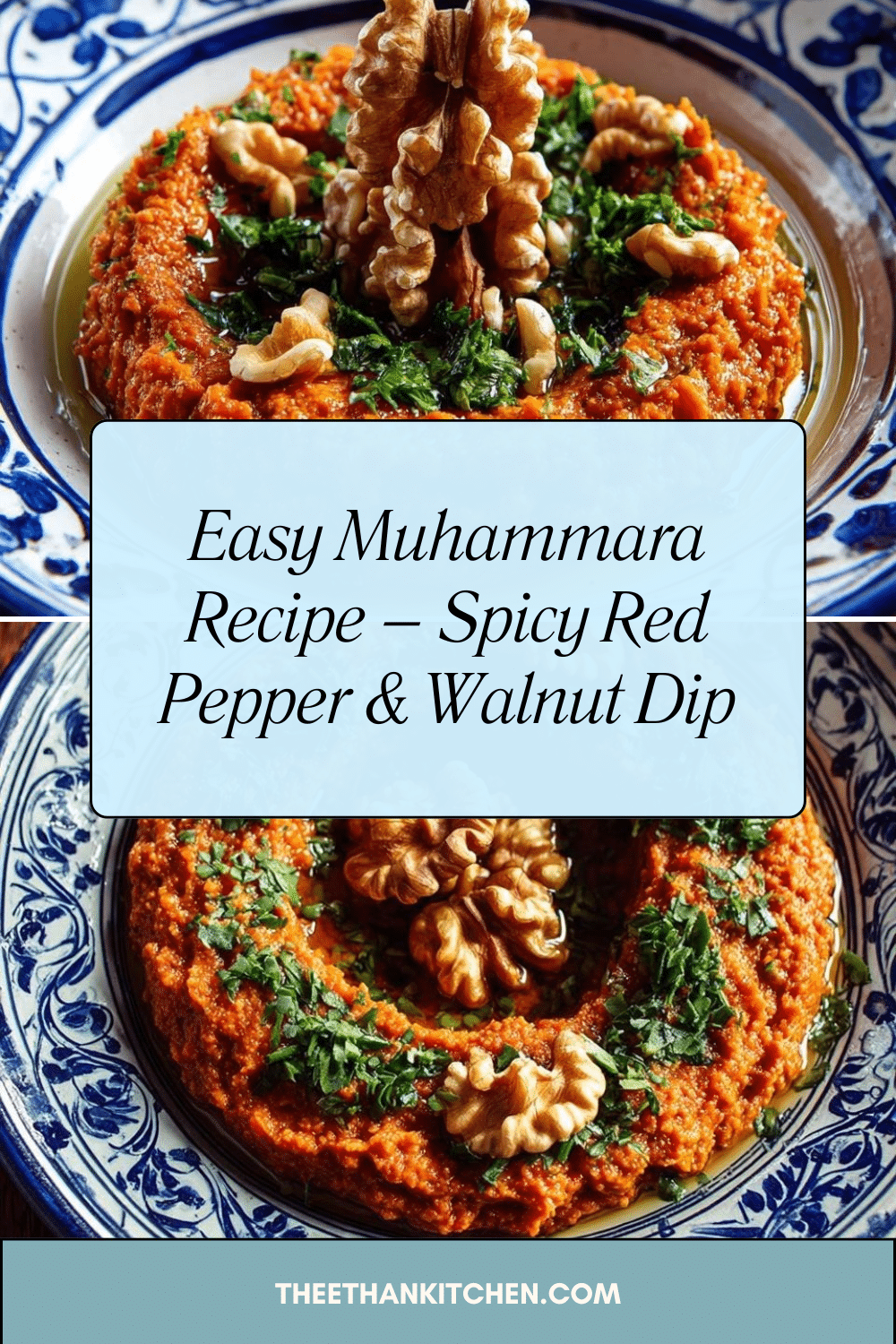 Muhammara Red Pepper & Walnut Dip – Flavorful Middle Eastern Spread